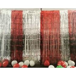 Jual Tirai Rumbai Merah Putih Foil Dekorasi DIRGAHAYU HUT RI - Merah ...