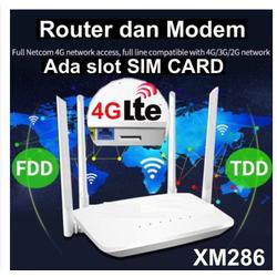 Promo Modem Wifi Wireless Router Sim Card 4G LTE Smartcom XM286 300Mbps ...