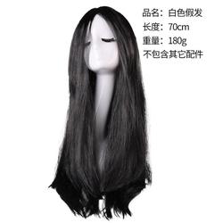 Jual wik kuntilanak wig panjang hitam keriting berombak - gelombang ...