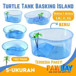 Jual TURTLE TANK TEMPAT KANDANG AKUARIUM AQUARIUM RUMAH BAK KURA AIR BRAZIL - Hitam Tank Saja, M ...