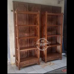 Jual Rak tempat buku /berkas kerja hiasan ruang tamu kayu jati ORIGINAL ...