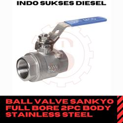Jual 2" Kran Air Ball Valve Stainless Keran Sankyo 3PC Butt Weld - 2 Inch - Jakarta Barat - Indo ...