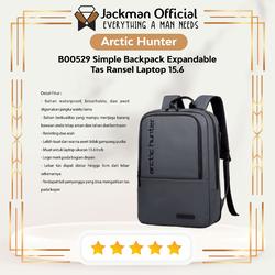 Jual B00529 Arctic Hunter Tas Ransel Backpack Laptop 15.6 Inch Expandable - Hitam - Kab ...