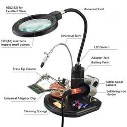 Jual Penjepit PCB Dudukan Solder Kaca Pembesar Alat Pegangan Helping ...