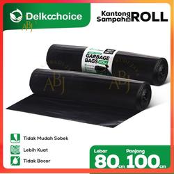 Jual KANTONG PLASTIK SAMPAH HITAM TEBAL TRASH BAG JUMBO ANTI BOCOR Per Pack - 80cm x 100cm, Pack ...