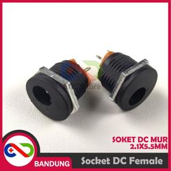 Jual Socket DC 5.5 Adaptor Power Jack Soket Female Panel Box +Mur PCB ...