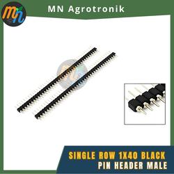 Jual PIN HEADER FEMALE STRIP SINGLE ROW 1X40 2.54MM BLACK HITAM - Kota ...