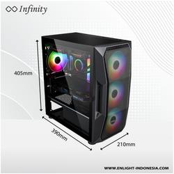 Jual Casing Infinity Horus V2 - mATX Gaming Case - Hitam - Jakarta ...