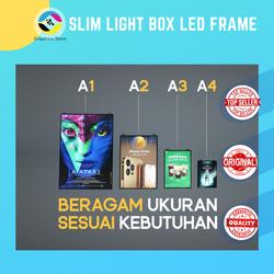 Jual Frame LED Portable slim light box 60 x 120 | Frame Lampu Menu ...