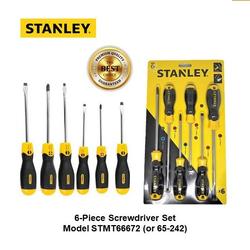 Promo Stanley Cushion Grip Screwdriver Set / Obeng Set (8 pcs ...