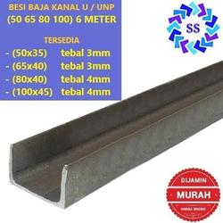 Jual Besi UNP 125 (125 x 65 x 5.3 6.0 mm) | Kanal U | U-Channel - UNP ...