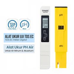 Promo SET ALAT UKUR UJI TES CEK PH AIR TDS EC METER DIGITAL PENGUKUR ...