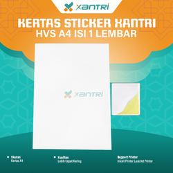 Jual Kertas Stiker Sticker HVS A4 Doft Doff Putih Polos High Quality ...
