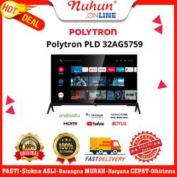 Promo POLYTRON Smart Android TV 32 inch PLD 32AG5759 Cicil 0% 3x - Kab ...