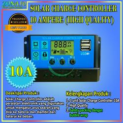 Promo Solar Charge Controller 10A 20A 30A SCC Panel Cell PWM Daya Surya ...