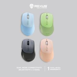 Promo Mouse REXUS Wireless + Bluetooth Office Retro QB400 Recharge ...