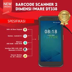 Promo PDT Android Handheld 2D Barcode Scanner - Iware Z DT338 / ZDT-338 ...