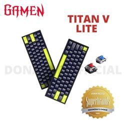 Promo Gamen Titan V / 5 Wired Gaming Keyboard 60% Mechanical Garansi ...