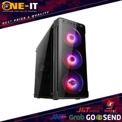 Jual Case INFINITY ASCALON ATX Casing Komputer PC + 3 FAN RGB Enlight ...