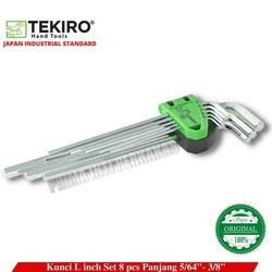 Jual TEKIRO Hex Key LONG SET INCH / Kunci L set INCHI Panjang 5/64-3/8 ...