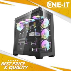 Jual Case INFINITY ASCALON ATX Casing Komputer PC + 3 FAN RGB Enlight ...