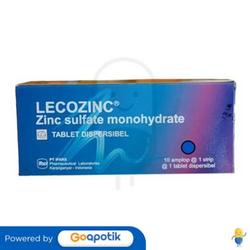 Jual LECOZINC DISPERSIBLE 20 MG 100 TABLET - Kota Makassar ...