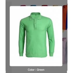 Jual KAOS POLO SHIRT LENGAN PANJANG KERAH POLOS BAJU PRIA WANITA WANGKY ...
