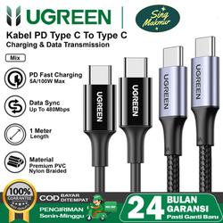 Jual Kabel Data UGREEN USB Type C To Type C PD 5A 100W Fast Charging ...
