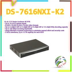 Jual DS-7616NXI-K2 - HIKVISION NVR 16CH ACUSENSE 4K FACE CAPTURE 2 SLOT ...
