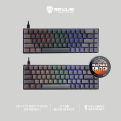 Promo Rexus Heroic KX3 Mechanical Gaming Keyboard RX-KX3 RX-3 - Black ...