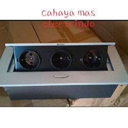 Jual BOX FLOOR SOCKET/STOP KONTAK TANAM LANTAI-MEJA 3 ARDE COLOKAN ...