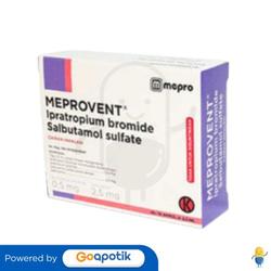 Jual MEPROVENT CAIRAN INHALASI 2.5 ML BOX 10 AMPUL - Jakarta Timur ...