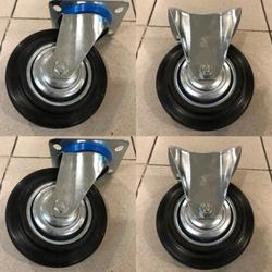Jual RODA HEAVY DUTY 8 INCH HIDUP KARET KEMBANG TROLI - GEROBAK - 2 ...