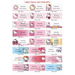 Jual Sticker Label Nama Anak Hello Kitty 1 - Jakarta Barat - Cutie ...