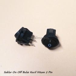 Jual Switch On Off | Saklar On Off Bulat Hitam 2 pin Switch Bulat 2 ...