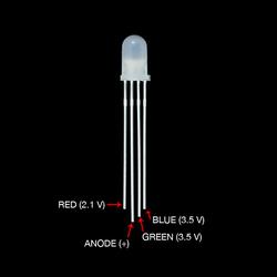 Jual RGB LED 5mm Clear Common Anode transparan bening Anoda 4p 4 p pin ...