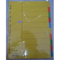 Jual Divider Pembatas A4 Bantex 10 Tab warna warni no 6050 - Jakarta ...