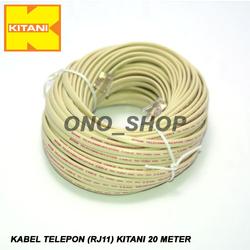 Jual Vention kabel Line Telepon RJ11 Telp Telfon Telpon - 20 Meter ...