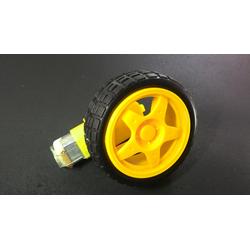 Jual Motor DC Gearbox + Roda Besar Smart Car Balancing line follower ...