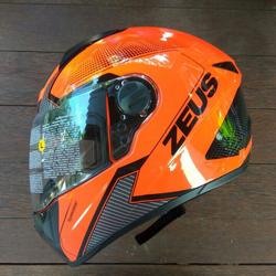 Jual ZEUS 811 red black AL6 merah hitam CBR helm fullface M L XL ...