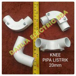 Jual Knee 20mm elbow pipa listrik EL bow 20 pipa PVC - Kab. Bogor ...
