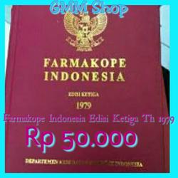Jual FI 3 - FARMAKOPE INDONESIA EDISI 3 TAHUN 1979 - FARMAKOPE III ...