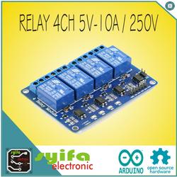 Jual Relay module 5v 4 channel / Modul Relay 4 Chanel Relay Modul 4 ...