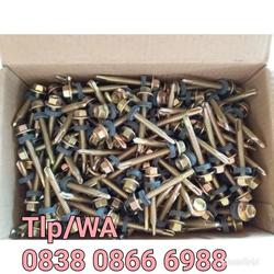 Jual Baut Roofing 5cm 1 Dus/ Baut Baja ringan/ Baut Spandek/ Sekrup ...