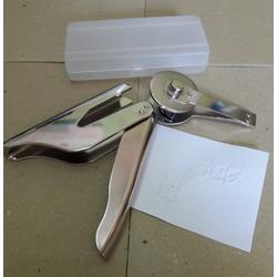 Jual Plat Stempel Emboss/Plat Stempel Timbul Bulat & Kotak - 48 x 23mm ...