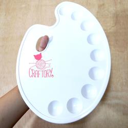 Jual Palet Lukis Plastik Besar Cat Air Poster - Wadah Pallet Putih ...