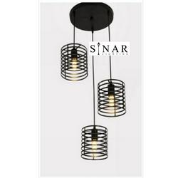 Jual lampu gantung minimalis fiting 3 lampu 3in1 void panjang meja makan - Jakarta Pusat ...