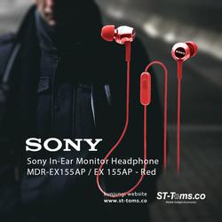Jual Sony MDR-EX155AP / EX 155AP In-Ear Monitor Headphone - Black ...