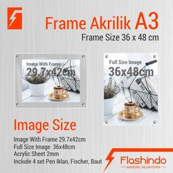 Jual Acrylic / Akrilik Frame Poster / Wall Display Ukuran A3 / 2mm ...