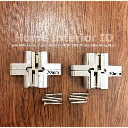 Jual Engsel Tanam Concealed Invisible Hinge 70 Mm Hidden Conc Hinge ...